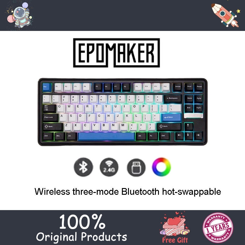 EPOMAKER TH85 Wireless three-mode Bluetooth hot-swappable mechanical keyboard | Shopee Philippines