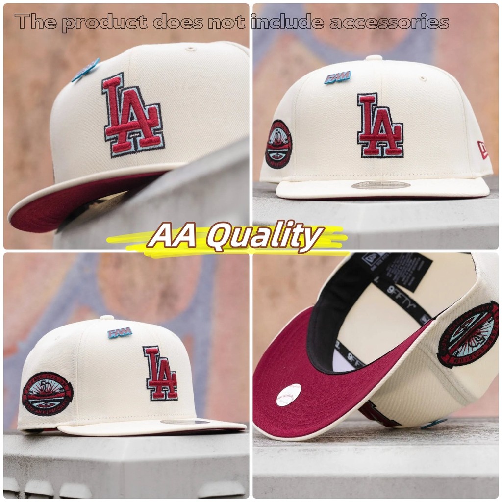 New E1ra MLB Los Angeles Dodgers Chrome White Cardinal Cap Fully ...