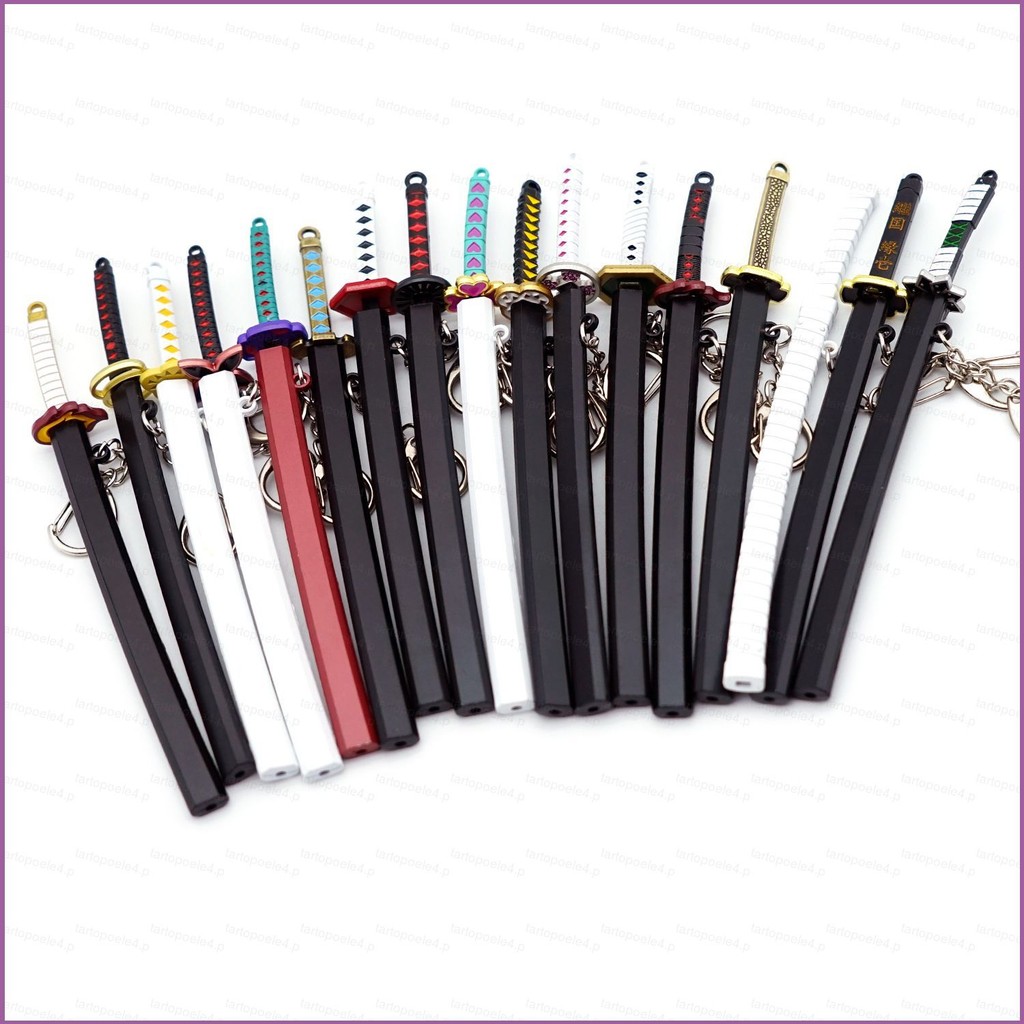 Demon Slayer Sword Keychain Anime Keyring Cute Bag Pendant Kimetsu No ...