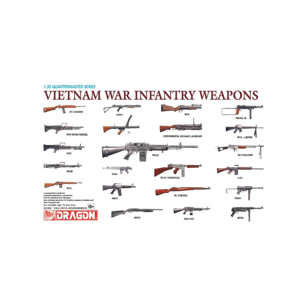 Dragon 3818 1/35 Vietnam War Infantry Weapons Quartermaster Series ...