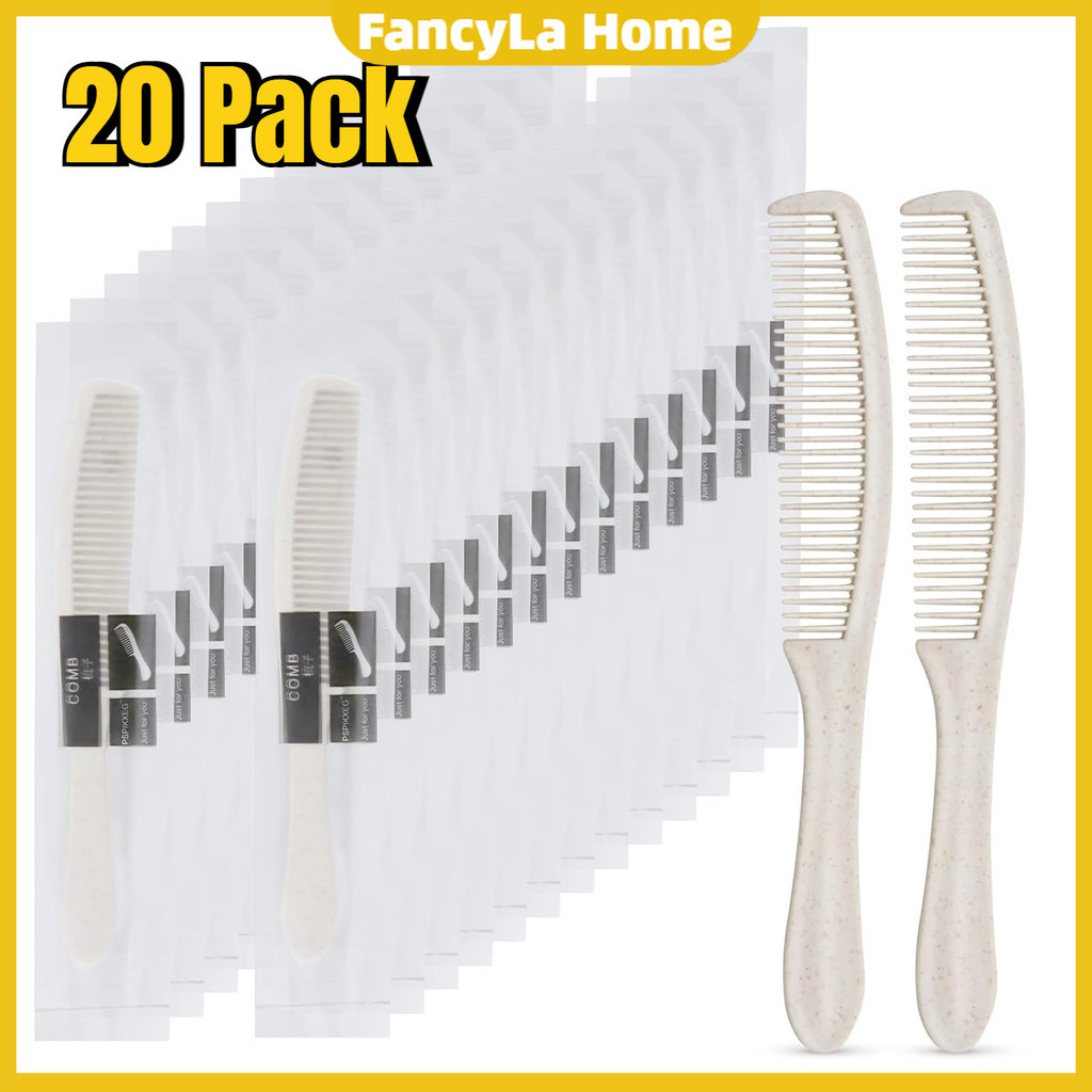 20 Pack Individually Wrapped Combs Disposable Combs in Bulk Plastic ...