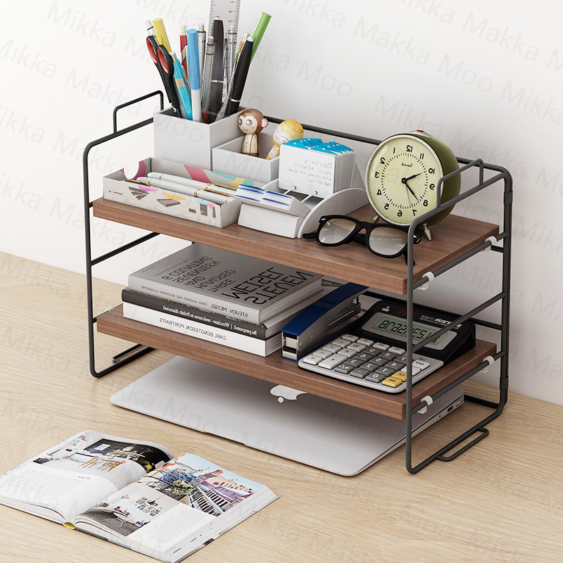 Simple Office Desktop Organizer / Library Iron Bookshelf / Small ...