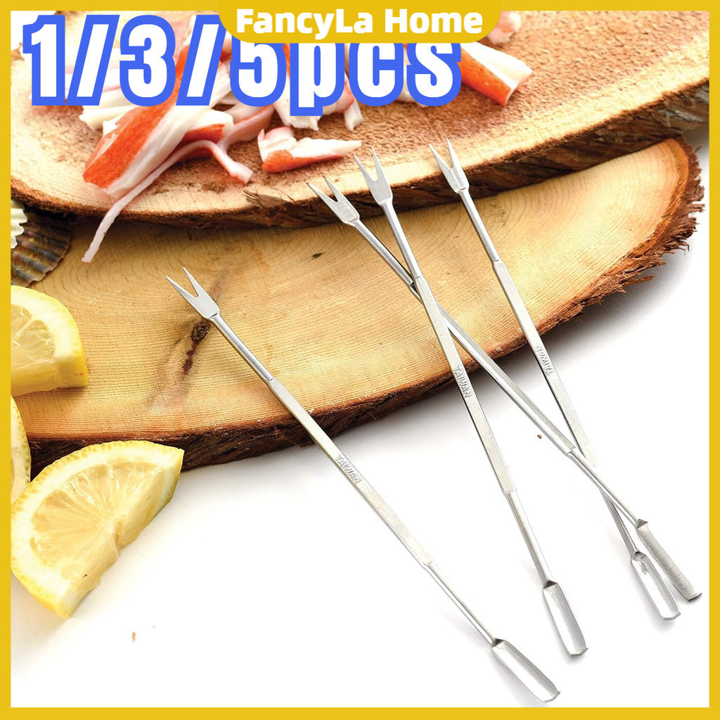 5pcs Seafood Tools Seafood Forks Lobster Forks Crab Forks Nut Forks ...