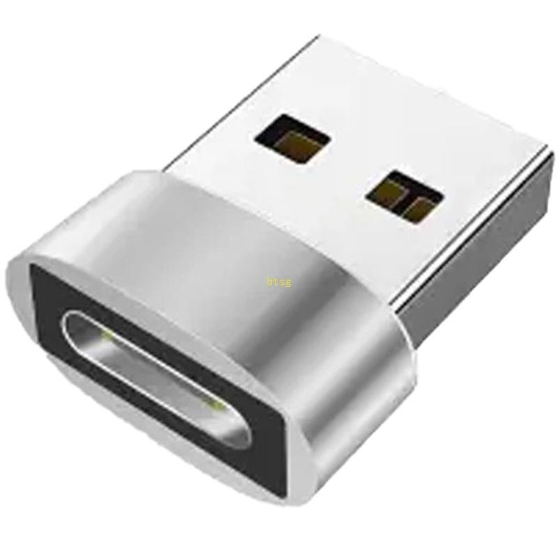 BT USB Male to USB C Female Charging Connectors Adapter Fast Converter ...