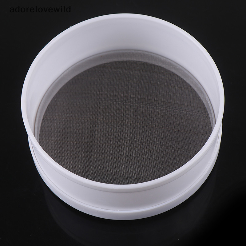 ALW White Plastic Fine Mesh Strainer Flour Colander Sifter Sieve ...