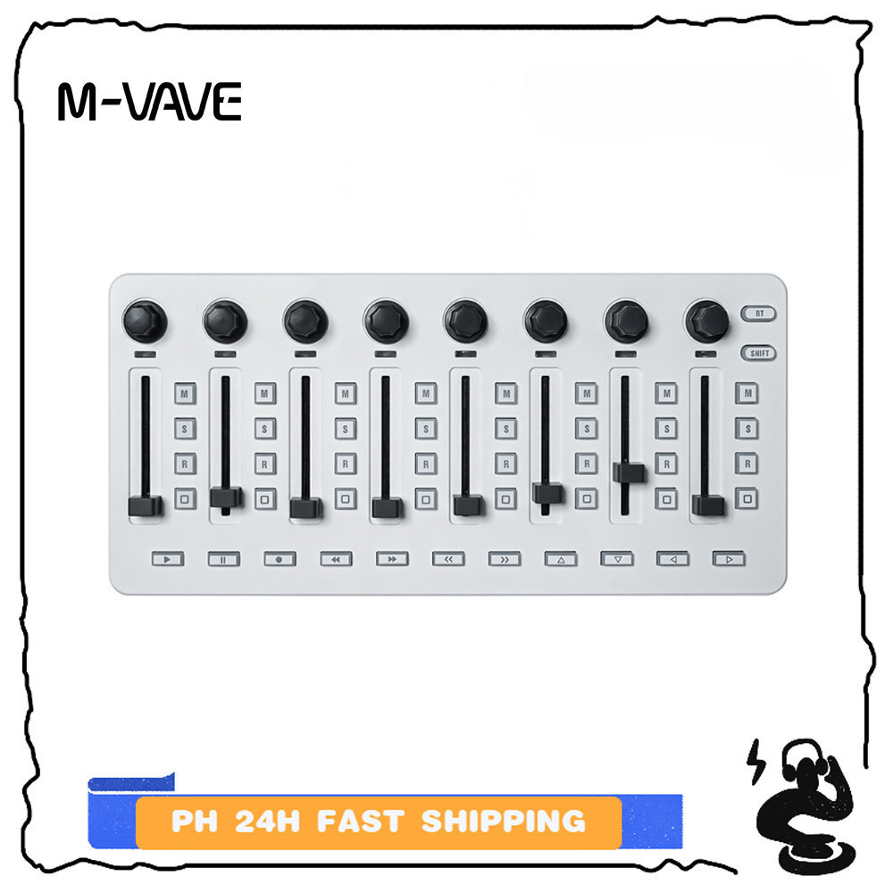 M-VAVE SMC-Mixer Wireless MIDI Controller Mixing Console 8 Encoder ...