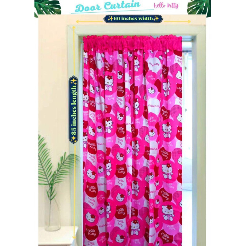 Door Size Curtain | KURTINA SA PINTO | FOR DOOR 7FT /Mariya | Shopee ...