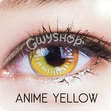 [Gwyshop] 1 Pair | 1 Year ANIME YELLOW Silicone Hydrogel Cosplay ...