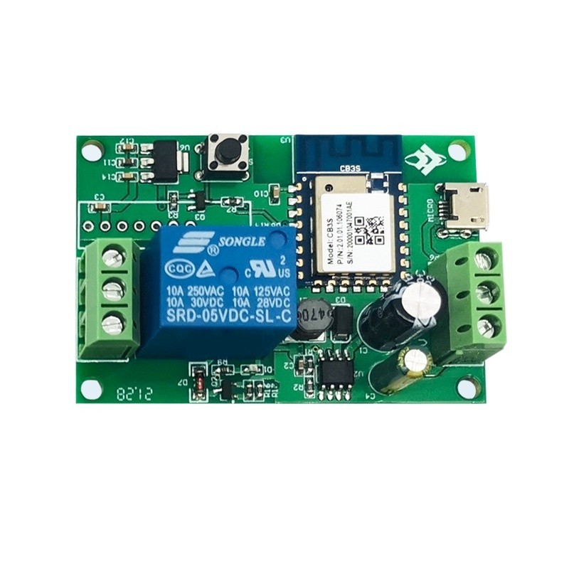Tuya single-channel WiFi Bluetooth remote relay module mobile phone APP ...