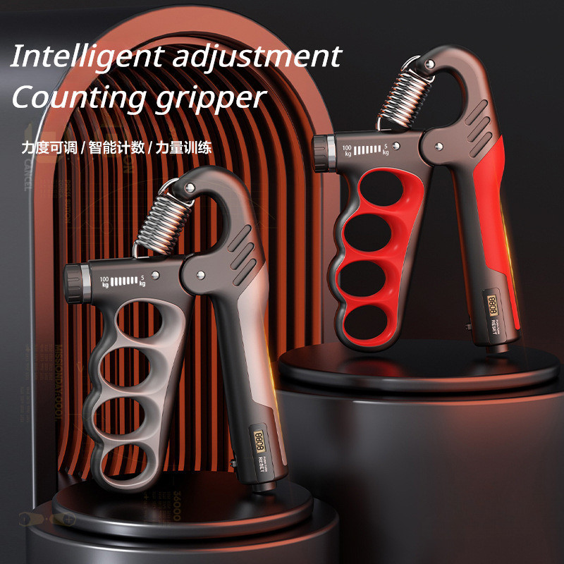 Electronic Counting Grip Style Gripper Arm Strength Trainer Five Finger ...
