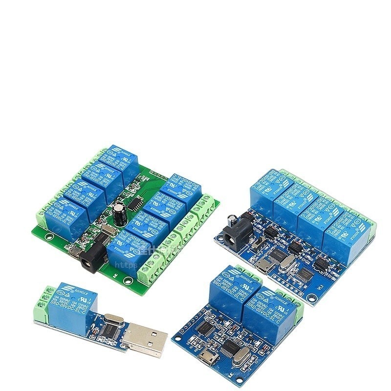 LCUS-1/2/4/8 type DC USB relay module computer serial port control ...