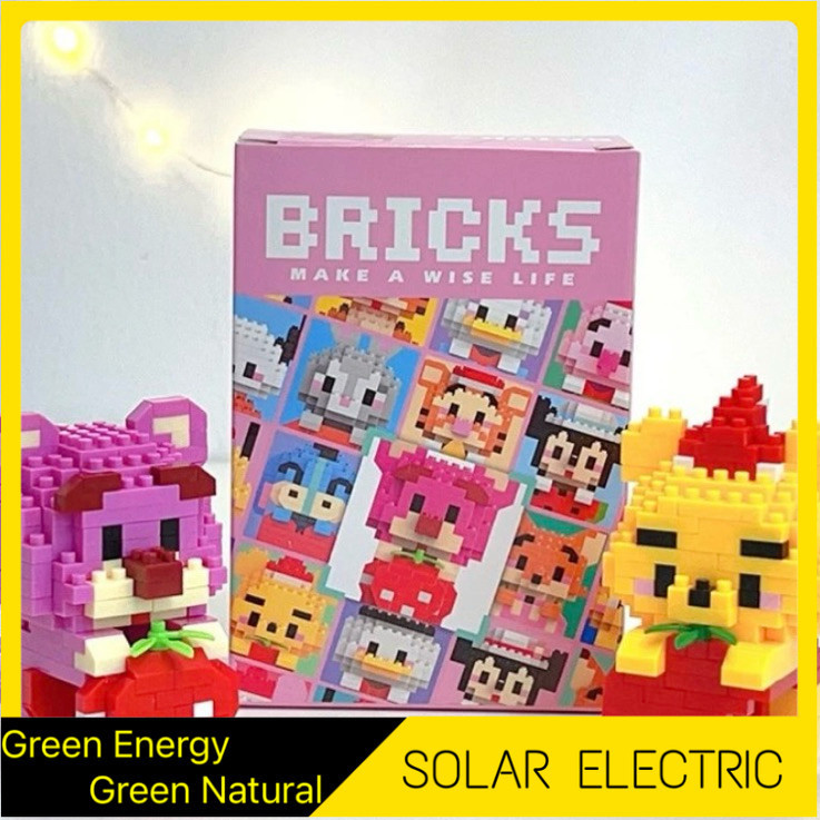 Nano Block Children's Education Building Blocks DIY Toy Model Bricks Mini Cartoon Characters ...