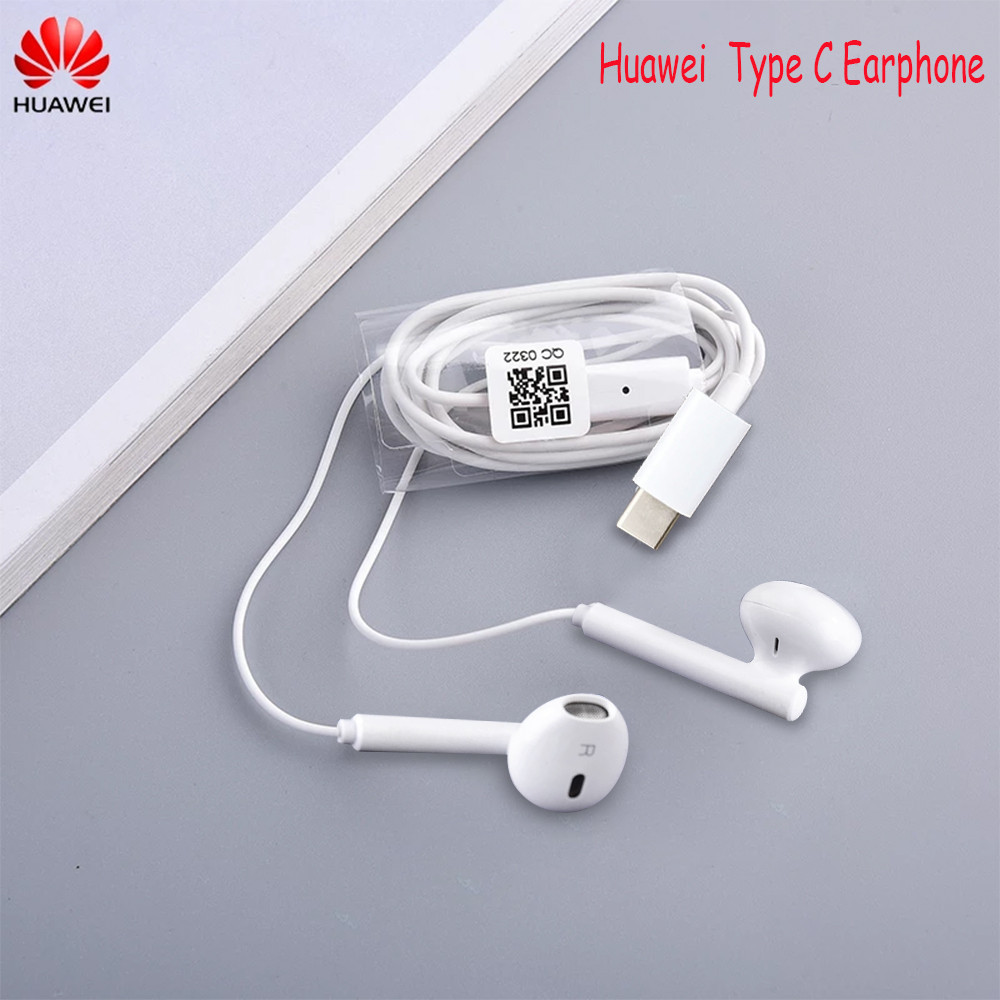 Original Huawei CM33 Type C Earphone Hi-Res Audio In-Ear Headsets With ...