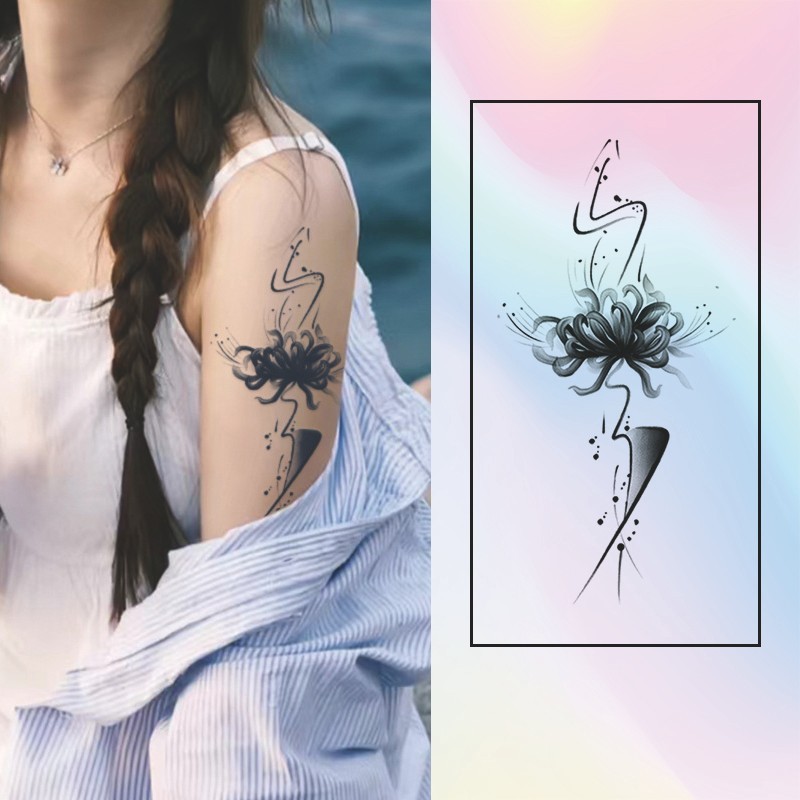 Tattoo Sticker Waterproof Long Lasting Minimalist Tattoo Fake Tattoo ...