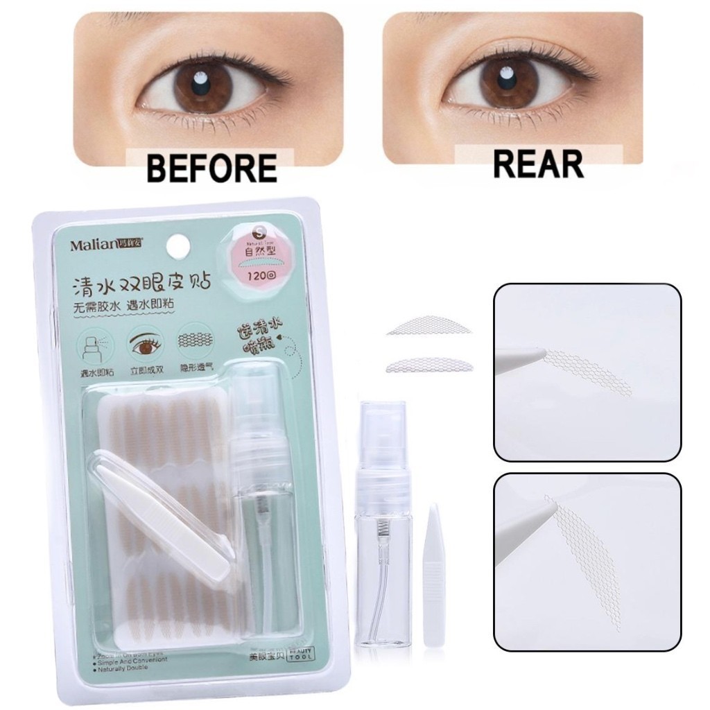 120pcs Korean Invisible Eyelid Tape Waterproof Double Eyelid Stickers ...