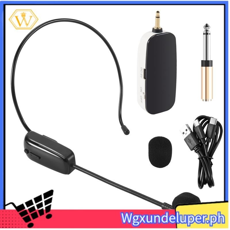 【W】New 2 in 1 Handheld UHF Wireless Microphone Professional Head-Wear ...