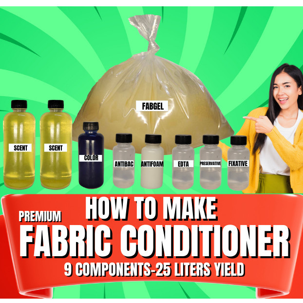 DIY PREMIUM FABRIC CONDITIONER KIT 25 LITERS DOUBLE SCENT | Shopee ...