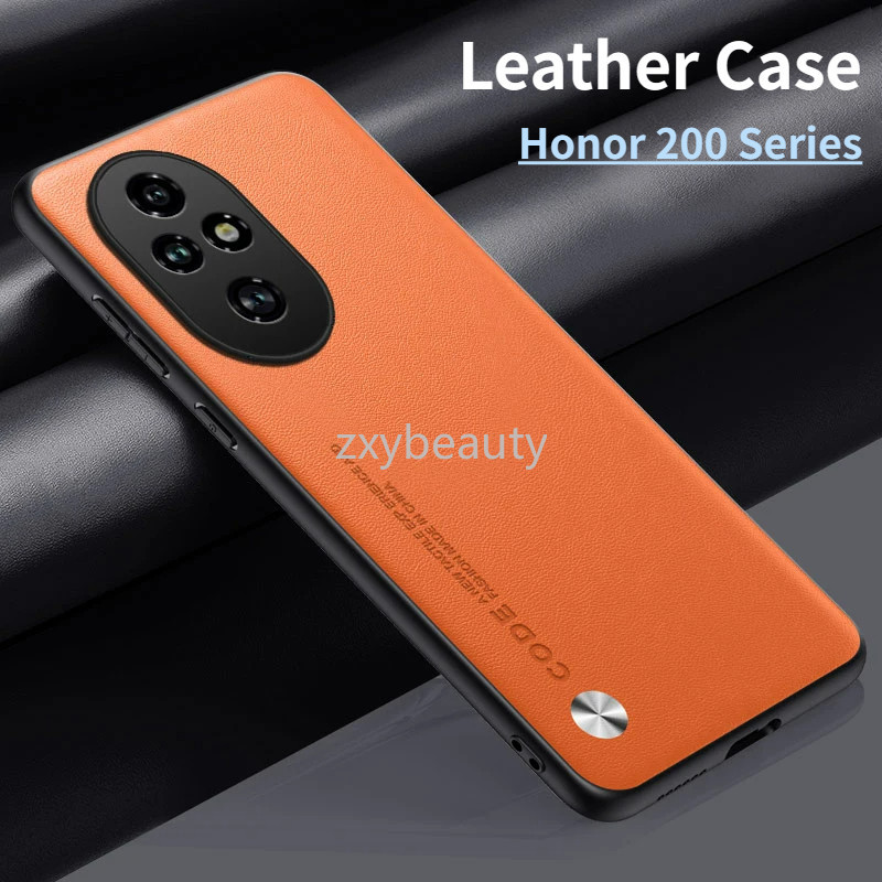 Honor 200 Pro Lite 2024 5G Case Soft Silicone Plain Leather Protective ...