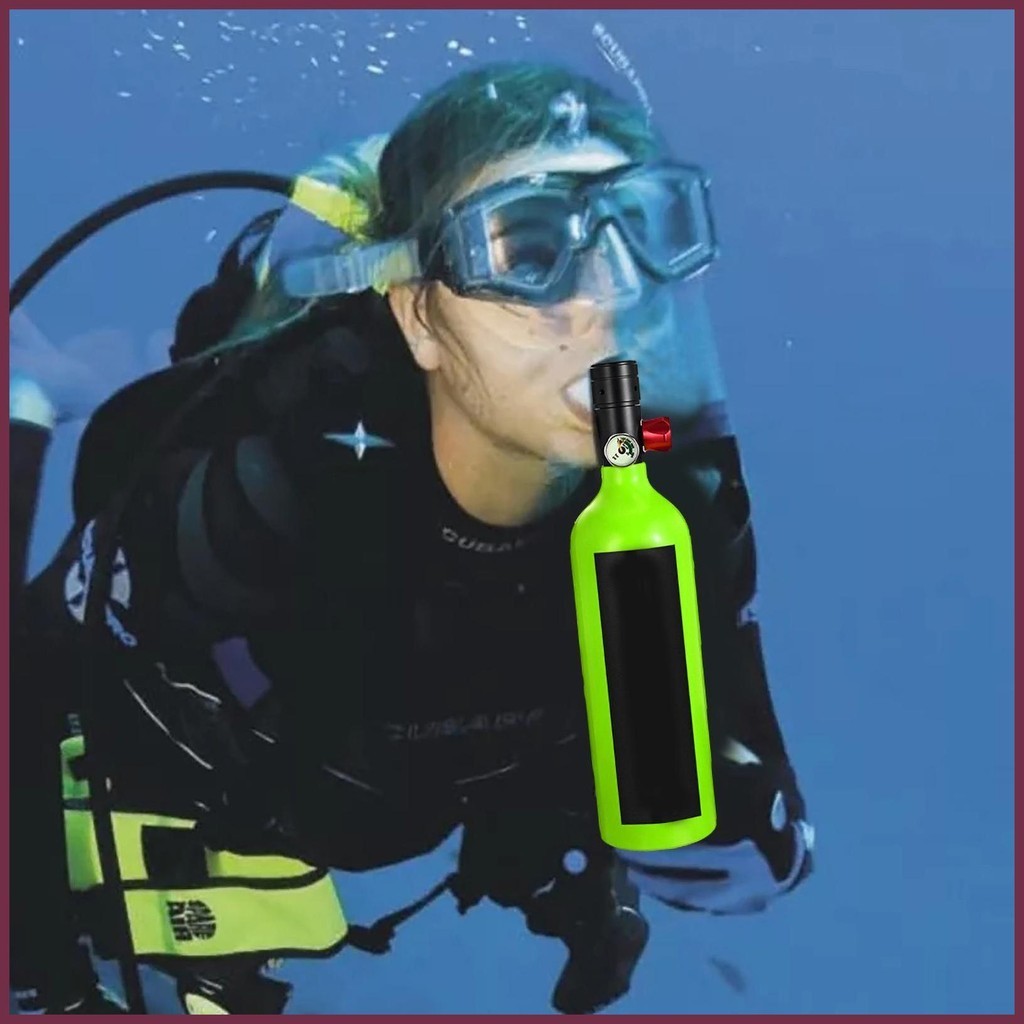 Mini Tank Dive Scuba Underwater Breathe Device 1L Underwater Diving ...