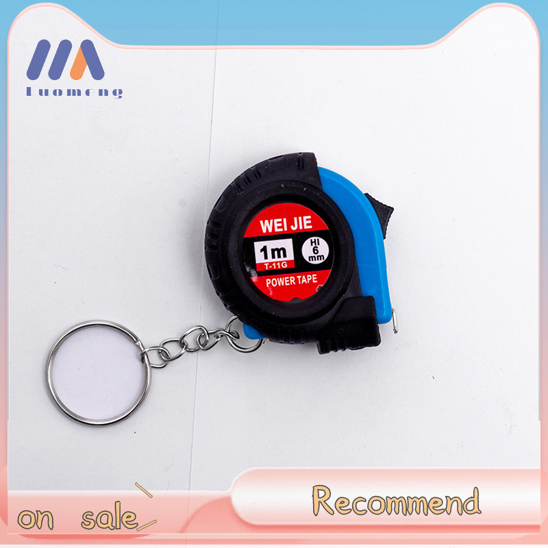 LuoMeng Mini Power Tape Measure Keychain Universal Pull Ruler Metric ...