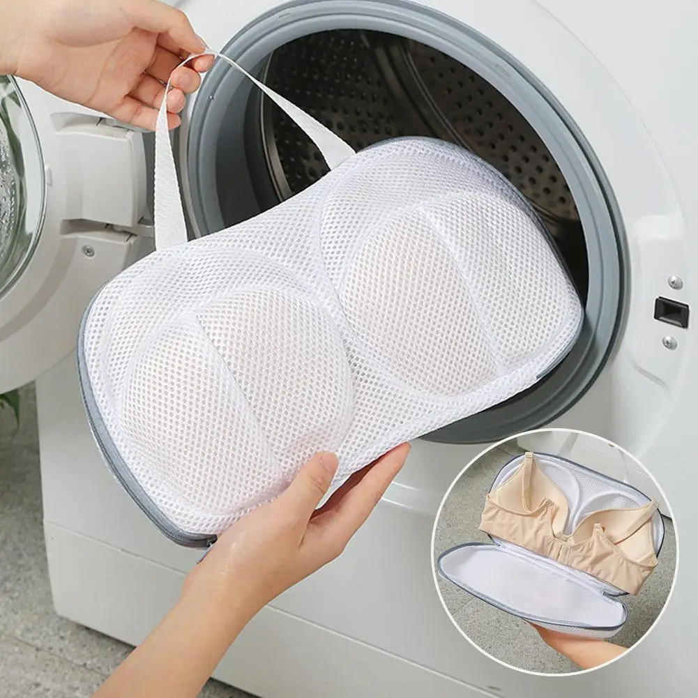 Anti-deformation Zipper Laundry Net Mesh Bag Washing Machine Special ...