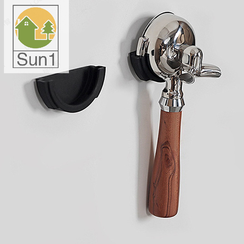 Sun1>Espresso Machine Group Handle Wall Mounted Rack Portafilter Holder ...