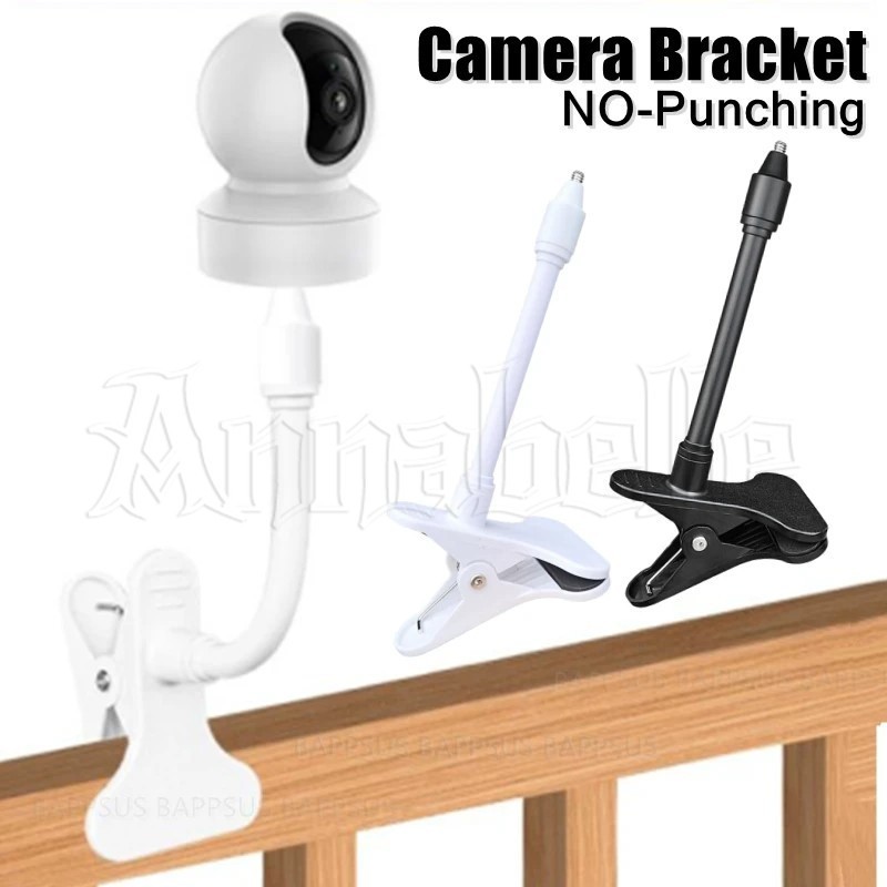 Clip Camera Bracket - Punch-free Bendable Monitor Holder - Portable ...