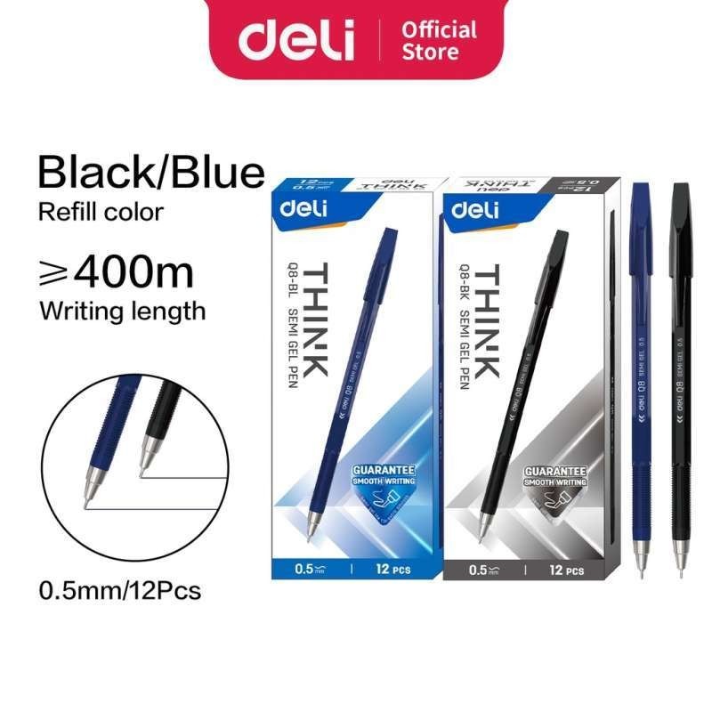 Deli Think Semi Gelpen 0.5mm Pen - EQ8 | Shopee Philippines