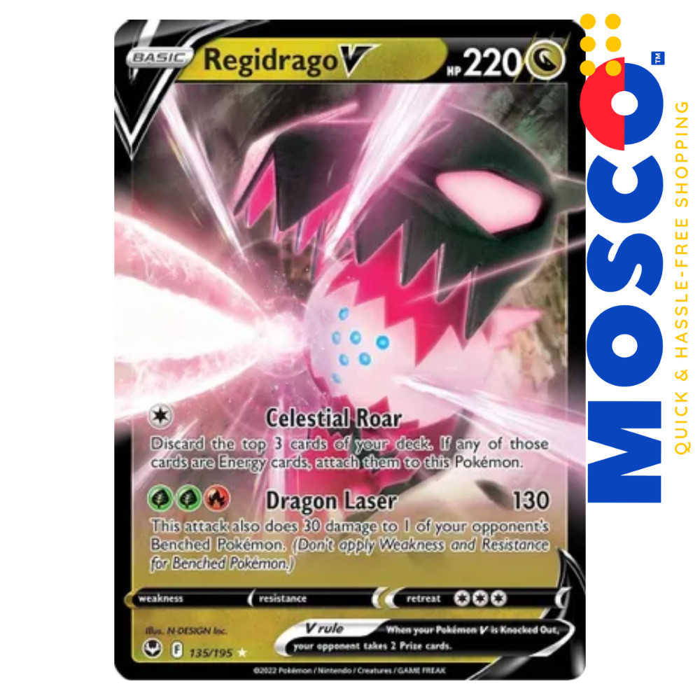 Regidrago V - 135/195 Ultra Rare Silver Tempest | Pokemon TCG | Shopee Philippines