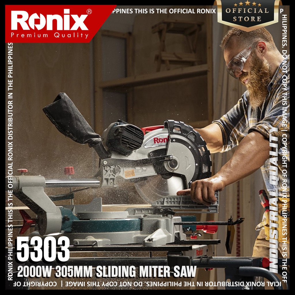 Ronix 5303 2000W 305mm Sliding Miter Saw: Powerful Motor, Precise ...