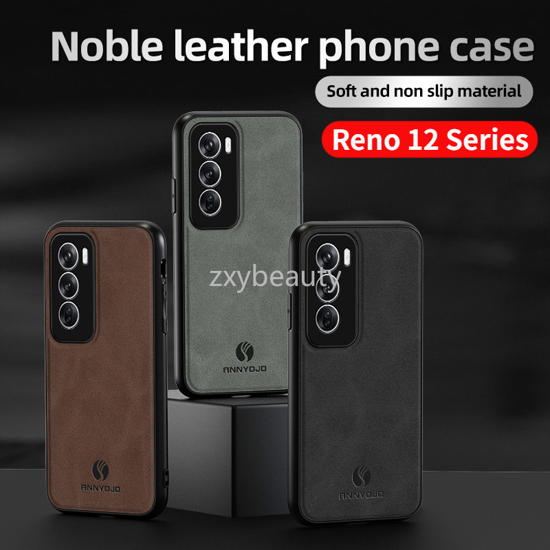 Leather Casing For OPPO Reno 12 Pro 5G 12F 2024 Case Matte Soft TPU ...