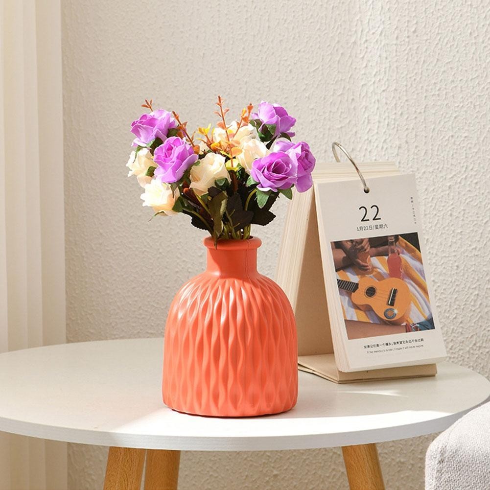 Water Ripple Plastic Vase Wave Flower Pot Arrangement Home Decoration ...