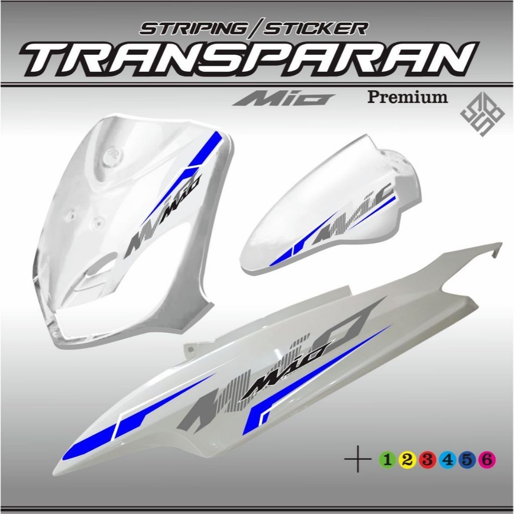UV TRANSFER STRIPING VARIATIONS / YAMAHA MIO SPORTY MOTORCYCLE ...