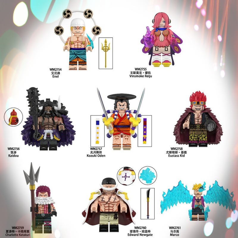 Anime Mini Character One Piece Luffy Series Educational Assembly Mini ...