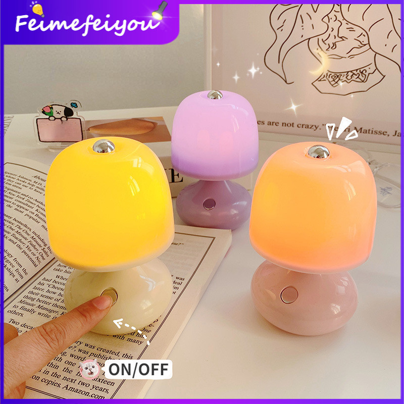 Mini Cute LED Night Light Battery Operated Night Lamp Desktop Decor for ...