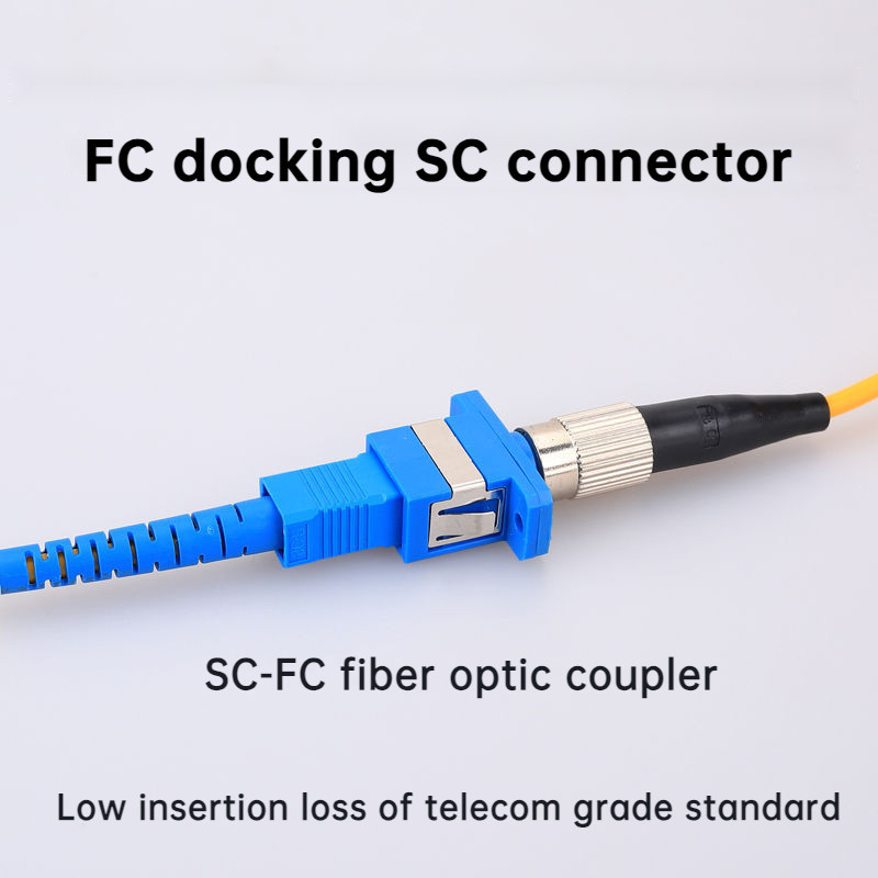 Fiber optic coupler FC-SC square head to circular joint fiber optic ...