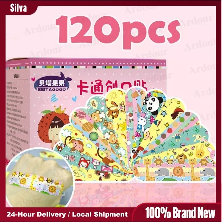 120Pcs Cartoon Cute Band Aid Patches for Children Hemostasis Adhesive ...