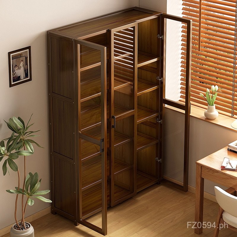 Floor-standing Wall-mounted Integrated TV Cabinet with Storage Shelf ...