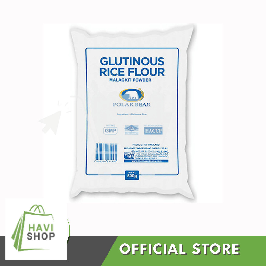 Polar Bear Glutinous Rice Flour Malagkit Powder 500g HAVI SHOP | Shopee ...