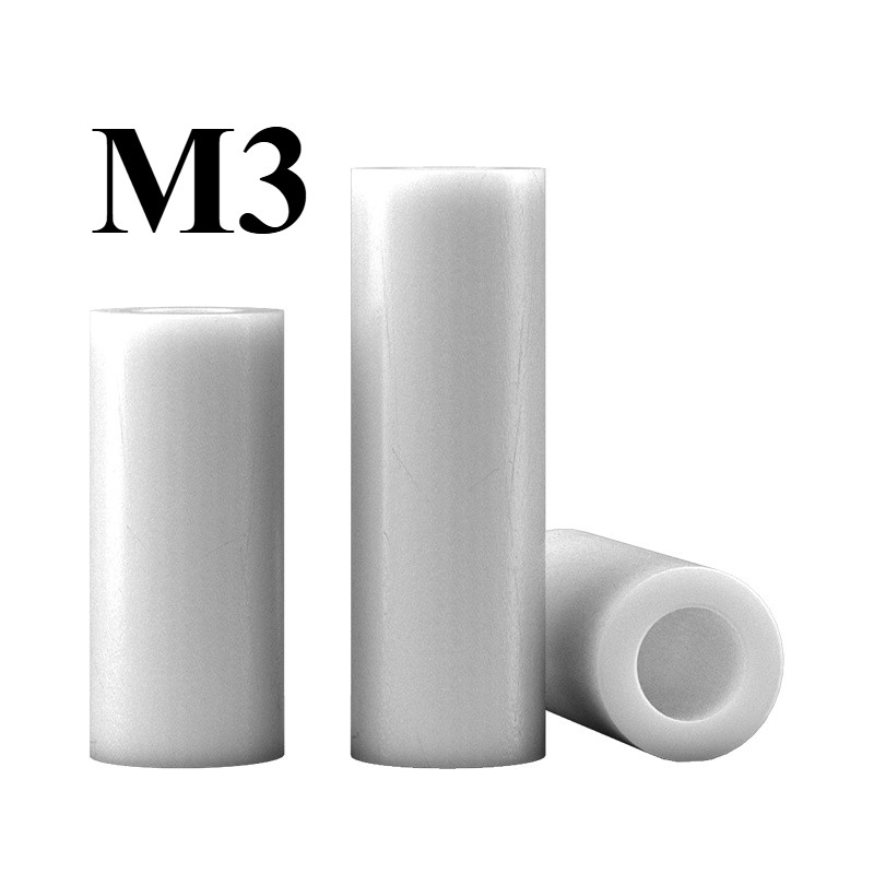 [Ready Stock] ABS Nylon Tube Hollow Cylindrical Straight Column Plastic ...