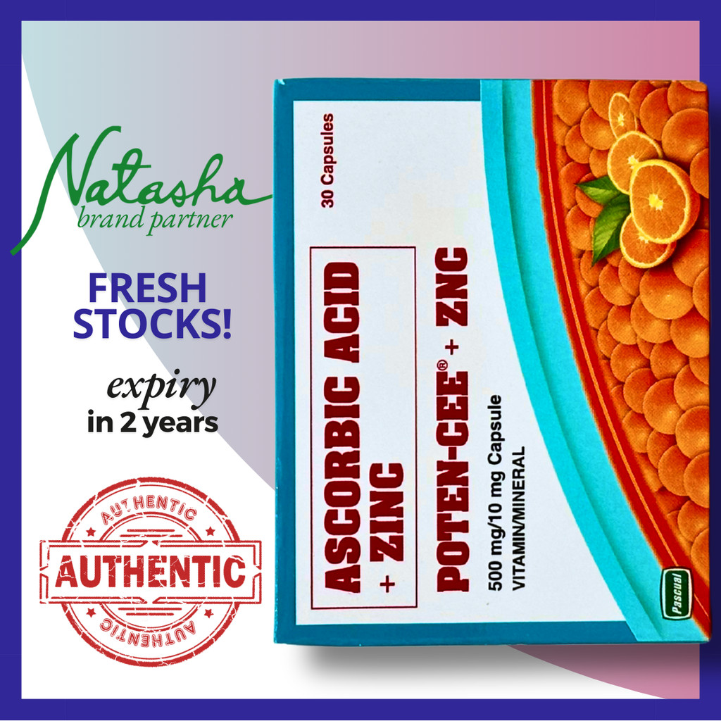 Poten-Cee + Zinc Capsule by Natasha co-brands | Shopee Philippines
