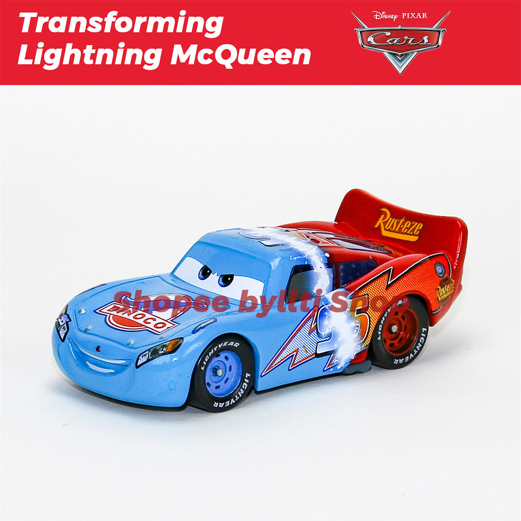 Mattel Disney Pixar Cars Transforming Lightning McQueen 1:55 Diecast Car Toys Kids Gift, NEW ...