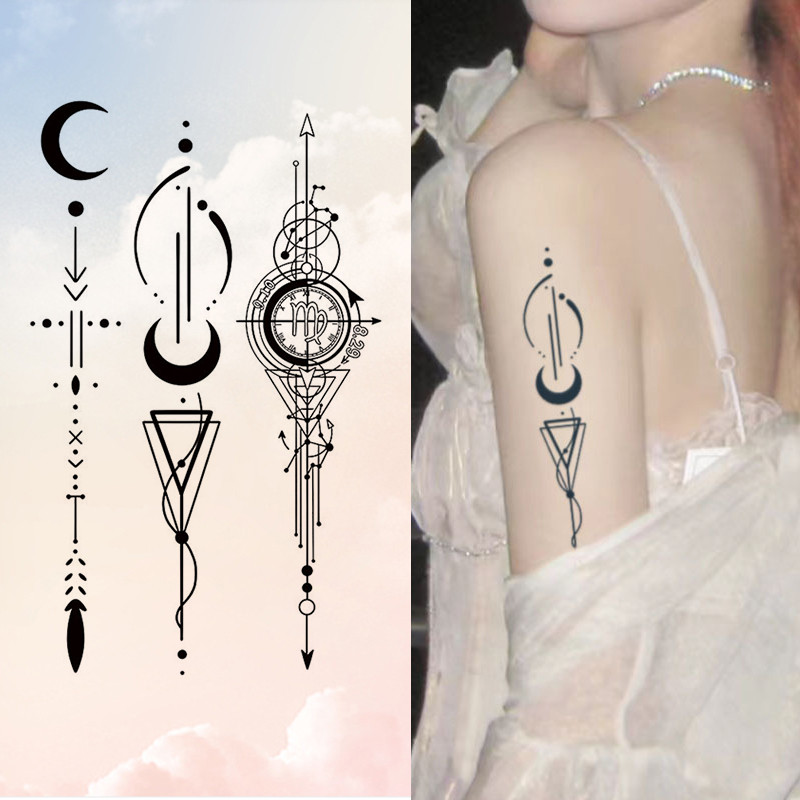 Magic Tattoo Sticker Waterproof Long Lasting Minimalist Tattoo Fake ...