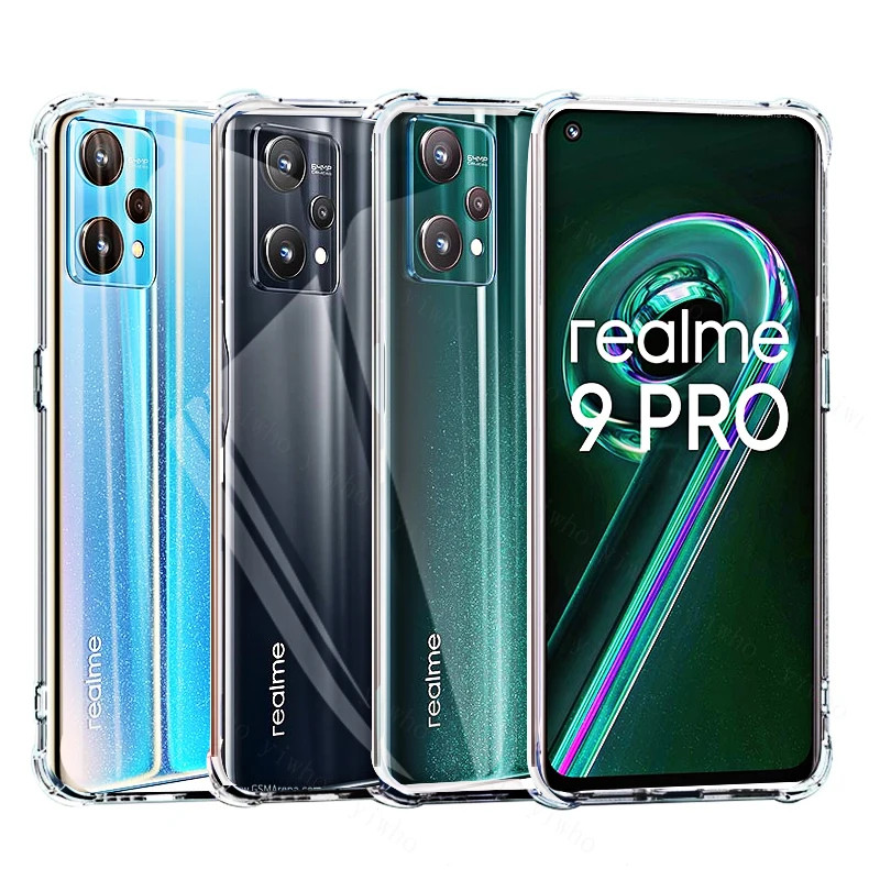 Luxury Silicone Clear Phone Case For oppo Realme 9 Pro Plus 9i 9Pro Realme9 8 7 5G 8pro 7i ...