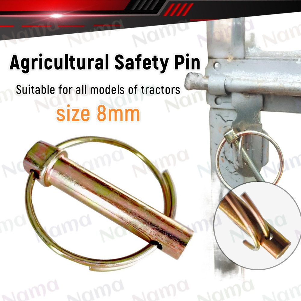 Nama 1Pc Heavy Duty M8 Safety Insurance Pin Agricultural Tractor ...
