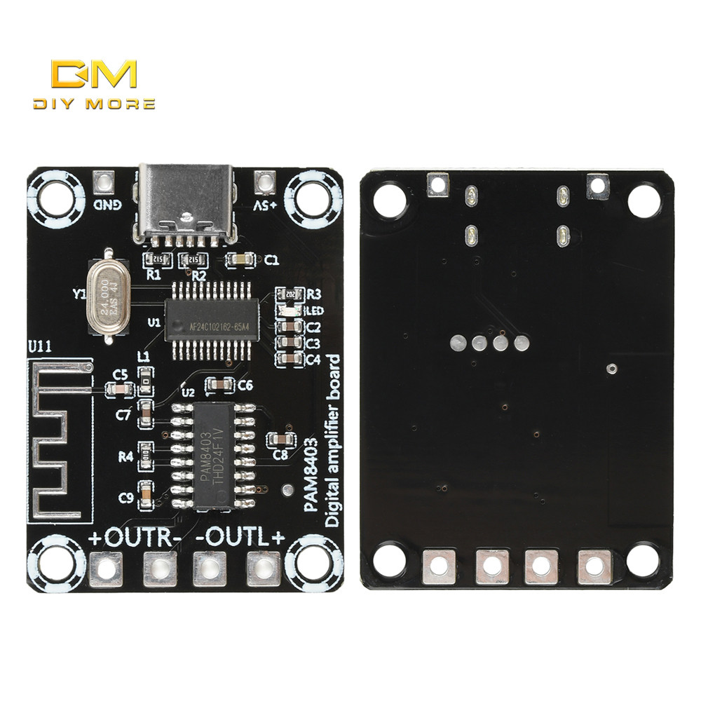 DIYMORE XH-A155 Dc5V Mini Pam8403 Ultra Clear D-Class Bt Digital ...