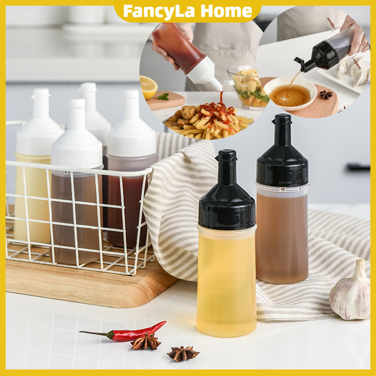 Condiment Squeeze Bottles, 250ml Food Grade Plastic Squeeze Condiment ...