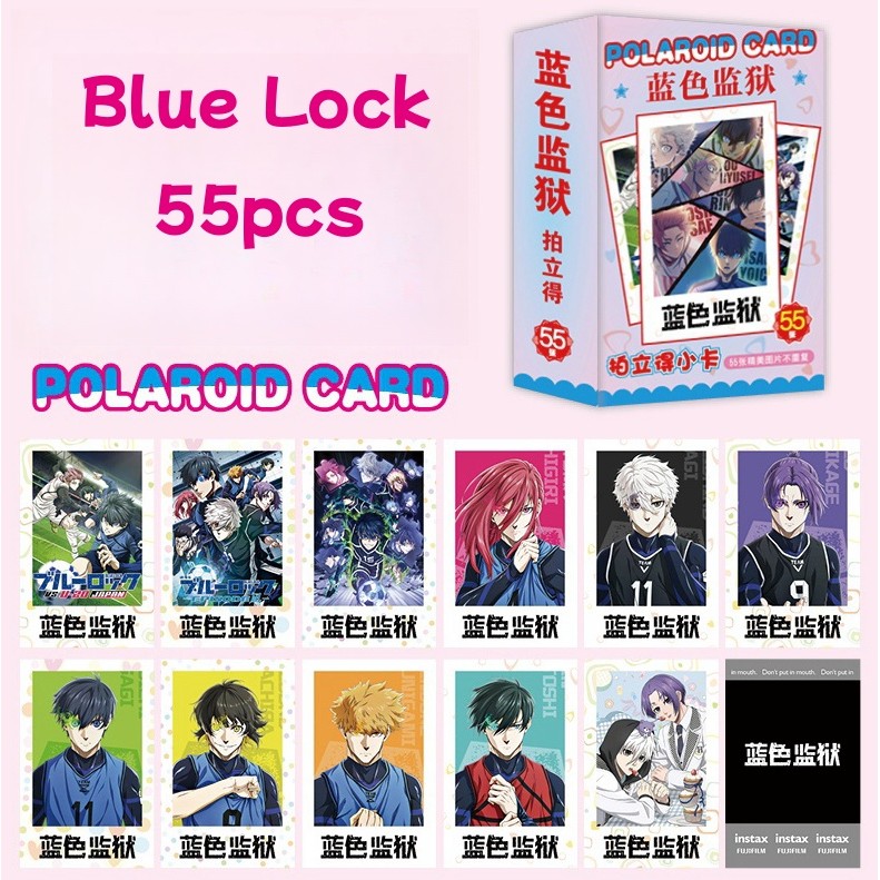 55pcs Demon Slayer Bungo Stray Dogs Lomo cards Blue Lock Lop-Eared ...