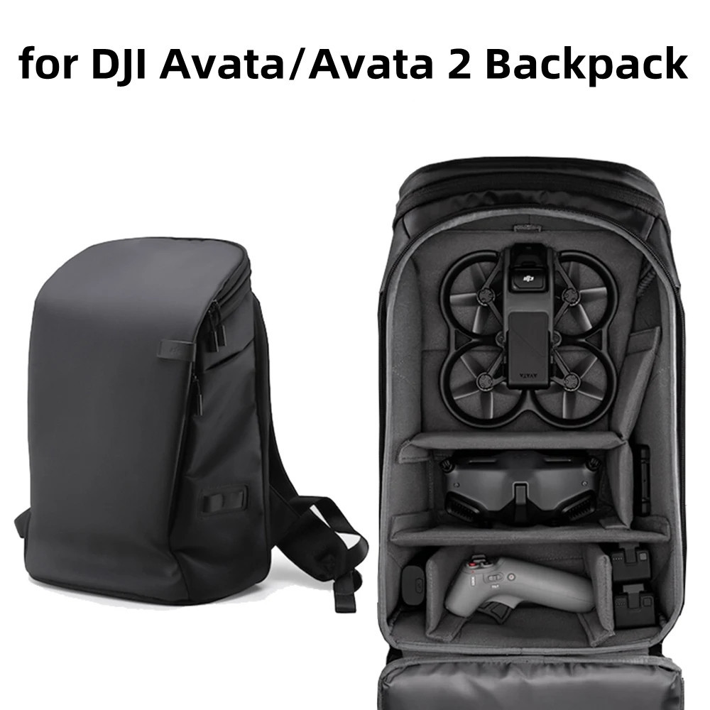 For DJI Avata/Avata 2 Backpack Black Storage Handbag Protective Case ...
