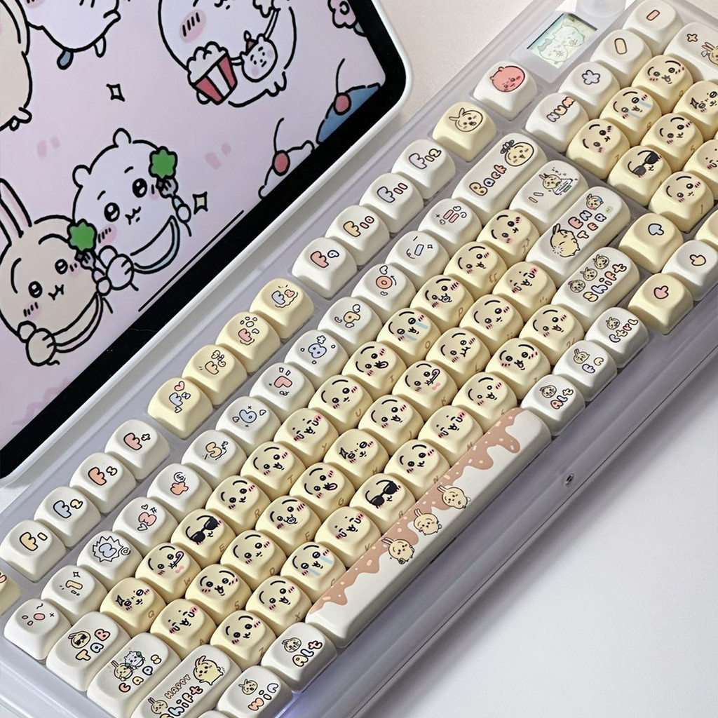 Usagi Keycap Chiikawa Hachiware MOA Profile PBT Five-side Dye ...